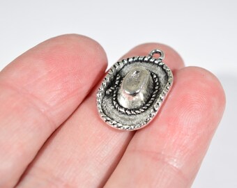 Cowboy hat charm | Etsy