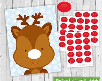 Pin the nose game | Etsy