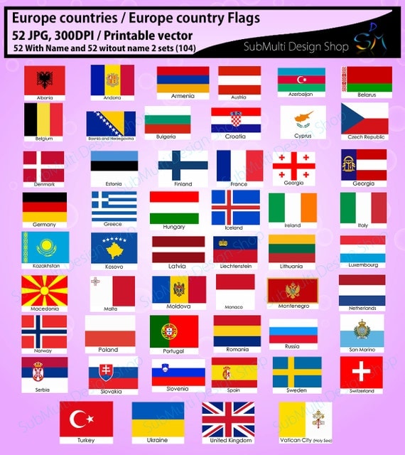 European Countries Flags And Names