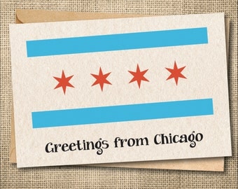 Chicago card | Etsy