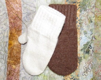 Items similar to Custom Womens Wool & Baby Alpaca Mittens on Etsy