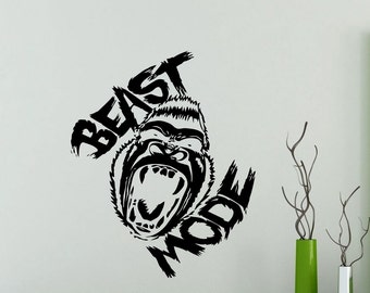 Beast mode decal | Etsy