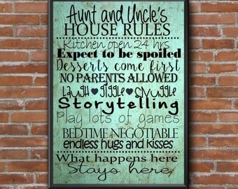 House rules sign | Etsy