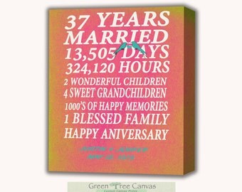 37th wedding gift | Etsy
