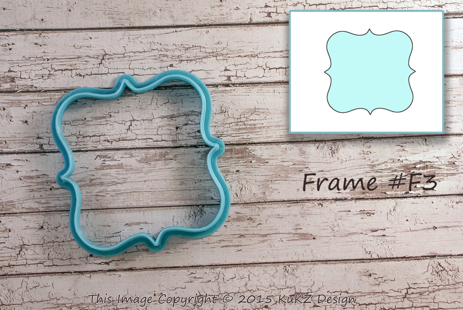 Plaque cookie cutter / Frame cookie cutter / Cookie cutter