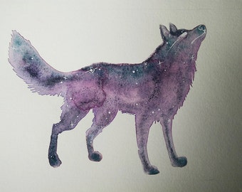 Galaxy wolf | Etsy