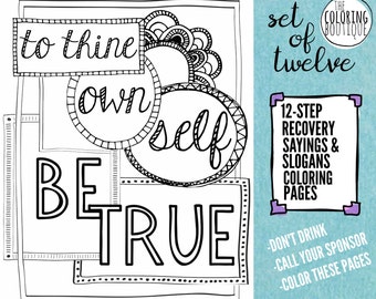 12 step slogans | Etsy