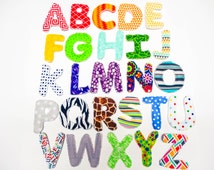 Popular items for fabric alphabet on Etsy