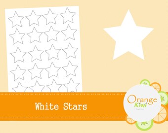 White star stickers | Etsy