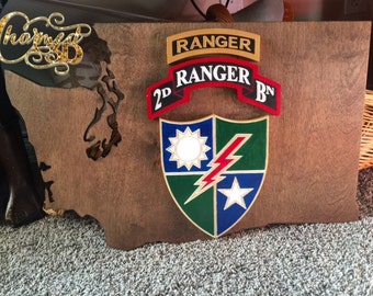 Army Ranger Can Cooler/Ranger Tab/Ranger Scroll/Ranger