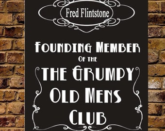 Grumpy old man | Etsy