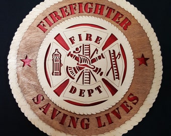 Firefighter plaque | Etsy