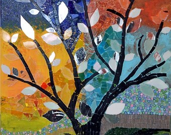 Stained glass tree | Etsy