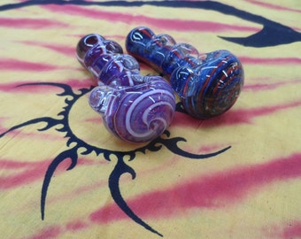 Unique purple glass pipe related items | Etsy
