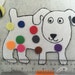 Dog's Colorful Day felt story set/teaching resource/
