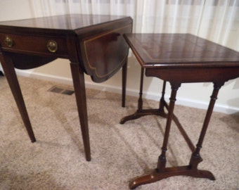 Leather top table | Etsy