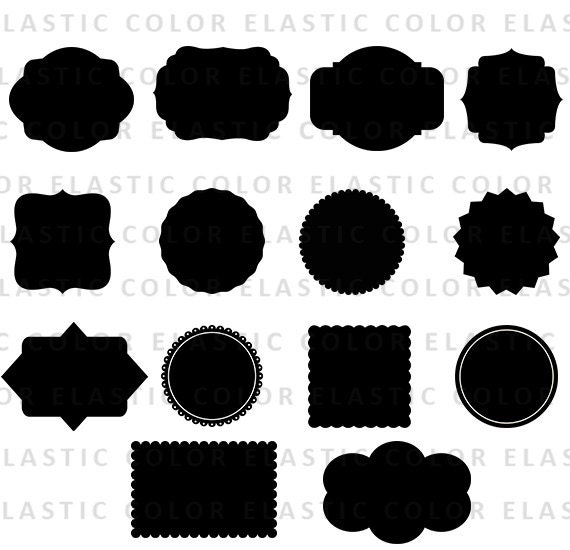 Labels svg clipart label clip art cuttable and printable