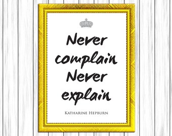 No complaining | Etsy