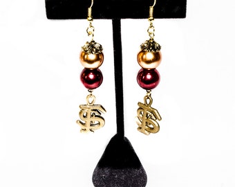 Fsu earrings | Etsy