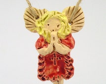 Unique pottery angels related items | Etsy