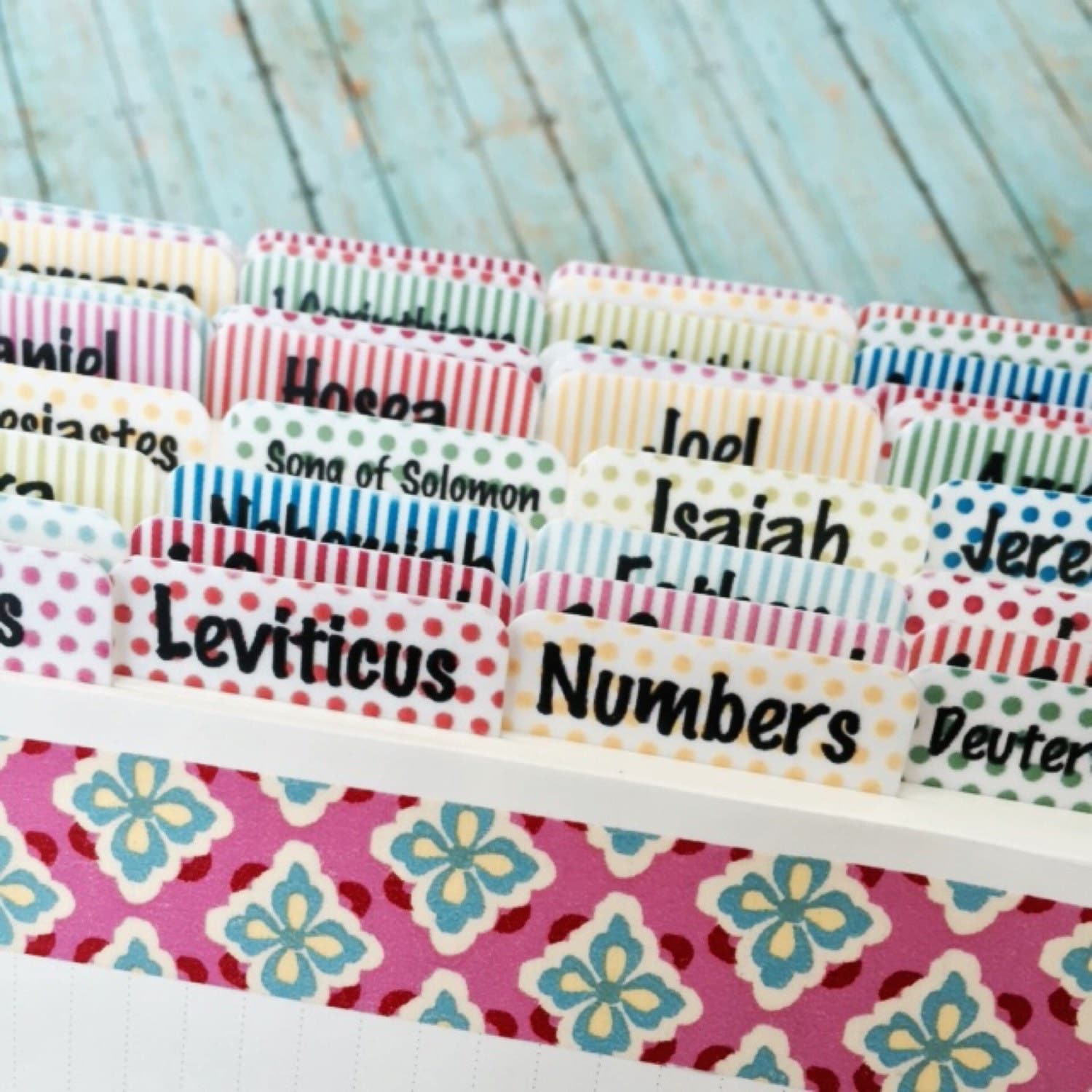 Bible tabs Multicolored Bible Tabs Bible Journaling Tabs