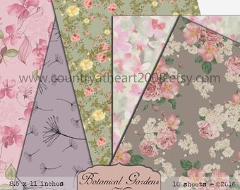 Floral Pattern Paper Pack Printable by CountryAtHeart2008