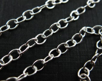 Sterling Silver ChainSilver Bulk Chain by by InnerArt4BeadsSupply