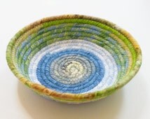 Unique fabric coiled basket related items | Etsy