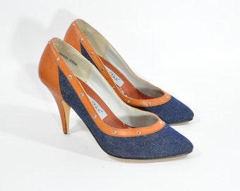 Denim pumps | Etsy