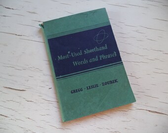 Shorthand book | Etsy