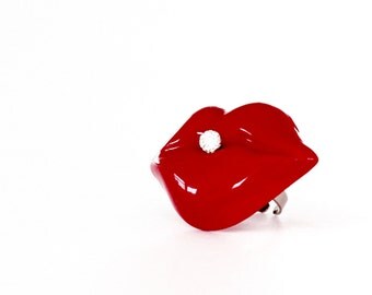 Unique big red ring related items | Etsy