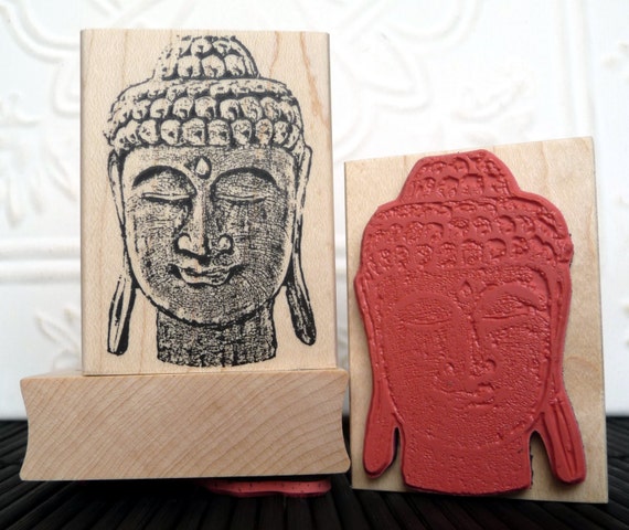 Zen Buddha rubber stamp from oldislandstamps