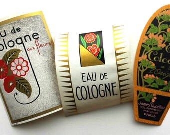 French perfume label | Etsy