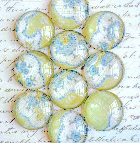 10 Premium Glass Push Pins Decorative Push Pins by TheVelvetVine