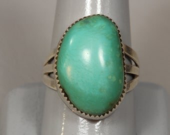Large turquoise ring | Etsy