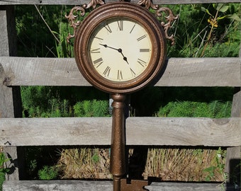 Copper wall clock | Etsy