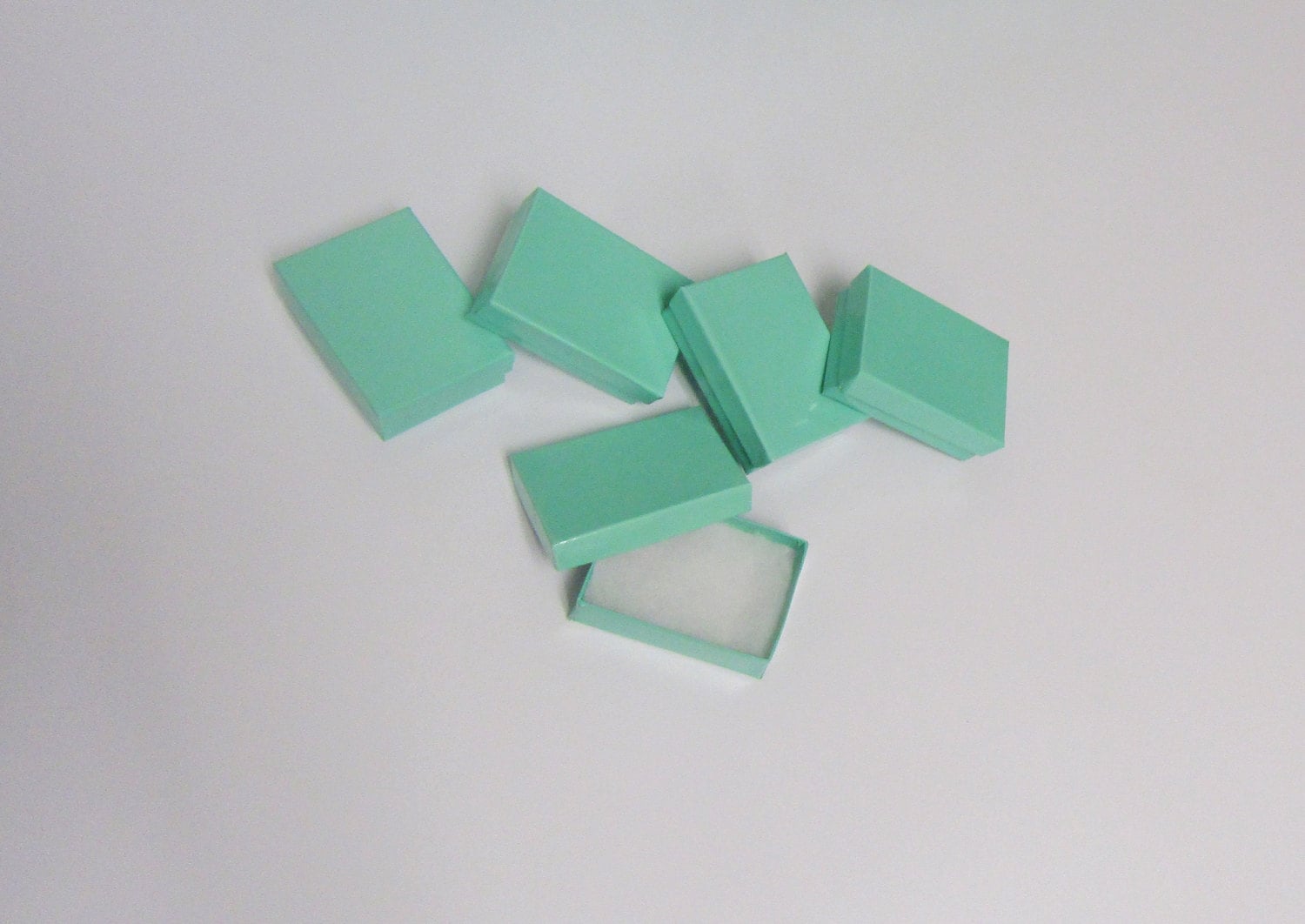 100 Pack Teal Blue Boxes 3.25 x 2.25 x 1 in // ECONOMY SIZE