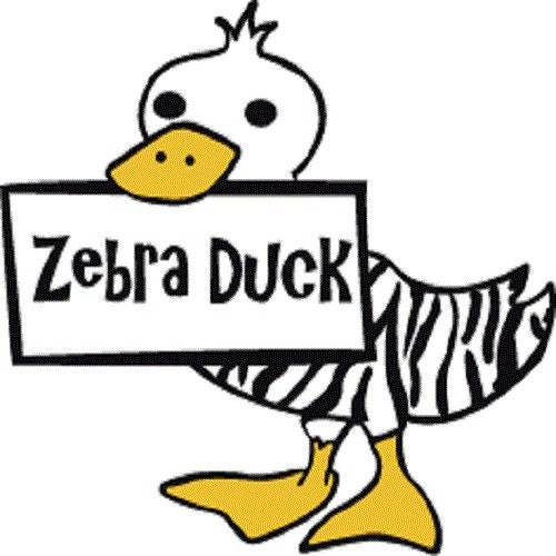 Zebra Duck Design by zebraduck on Etsy
