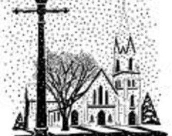 Unique church rubber stamp related items | Etsy