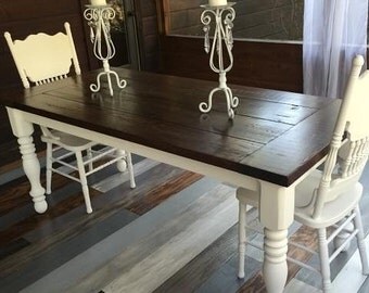 Items similar to Farm Style Dining Table Made with Reclaimed Wood on Etsy