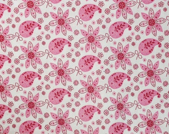 Pink paisley fabric | Etsy