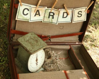 Suitcase card box | Etsy