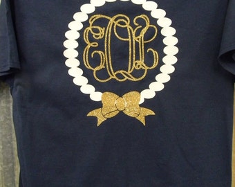 Monogram tshirts | Etsy