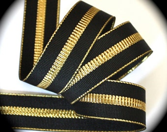 Gold edge ribbon | Etsy