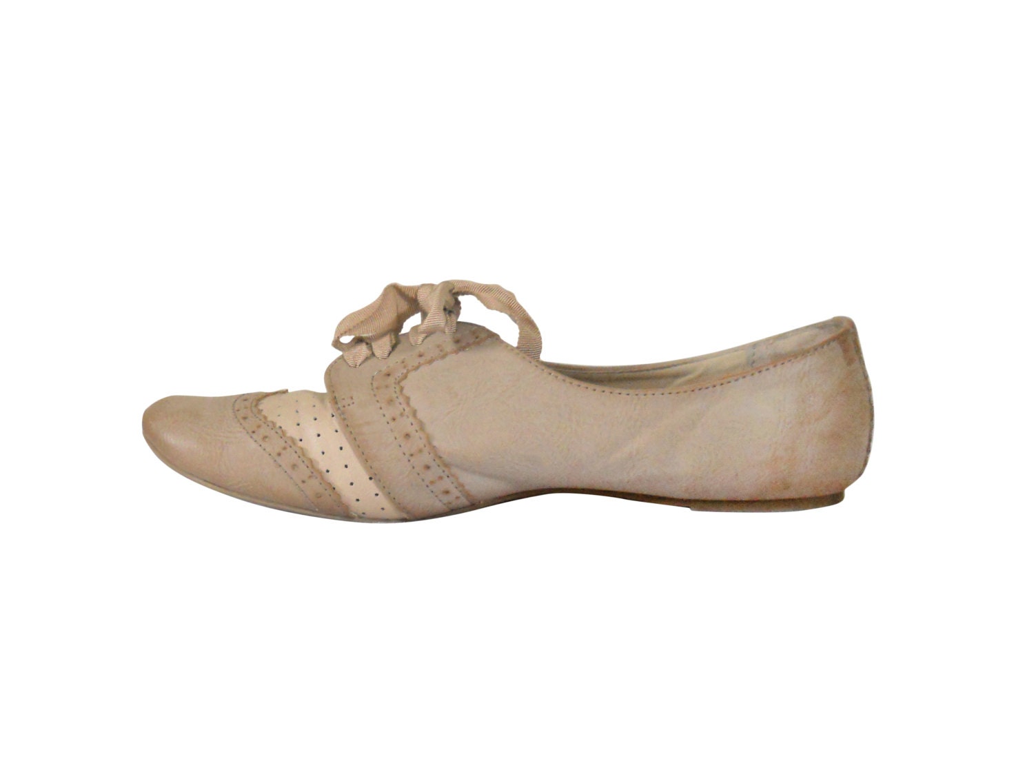 Wingtip Shoe Women Spectator Shoe Ballet Slipper Ballet Flat