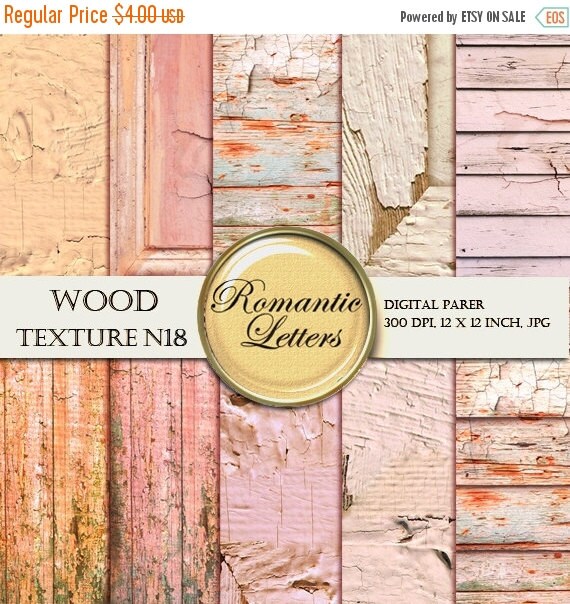 SALE Wood Digital paper pack Scrapbook digital by RomanticLetters