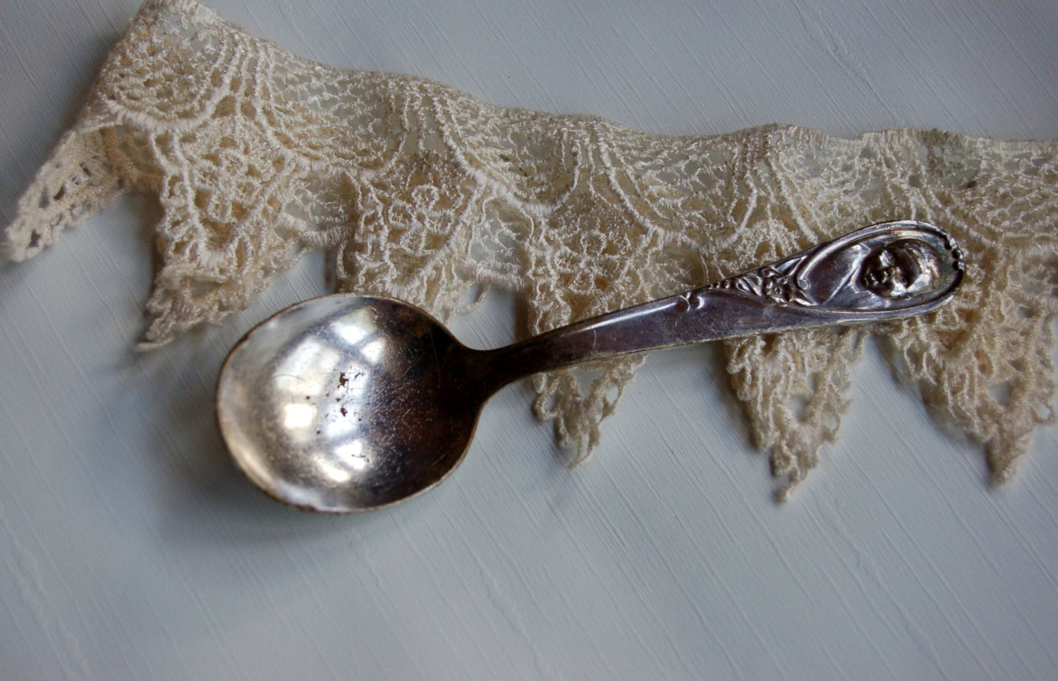 Vintage Gerber Baby spoon. Withrop silverplate baby spoon.