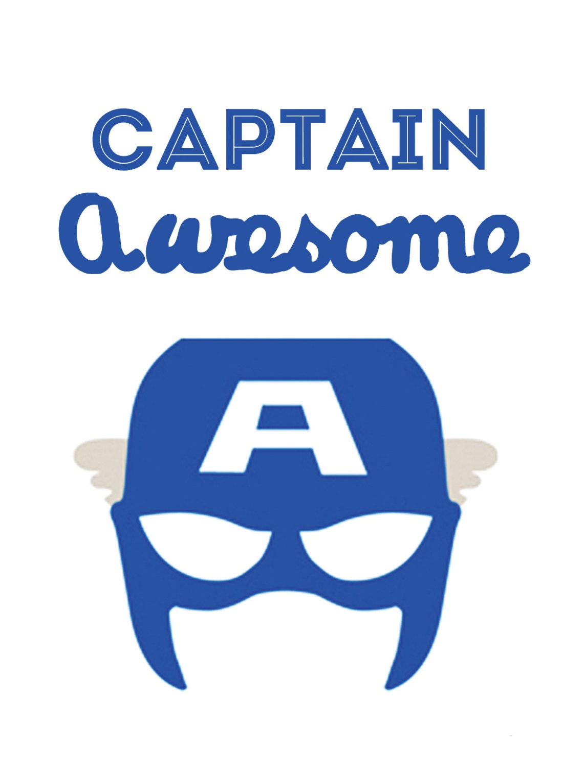 Captain Awesome Greeting Card