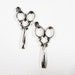 Silver Scissor Charms 20x12mm Antique Silver Scissor Pendants