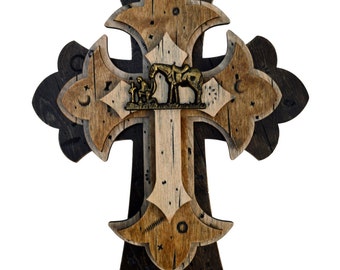 Praying cowboy cross | Etsy